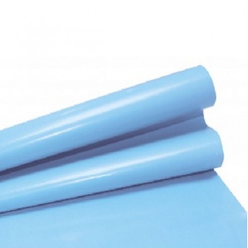 PAPEL LUSTRINA 50 X 70 AZUL CELESTE C/25 [E20]