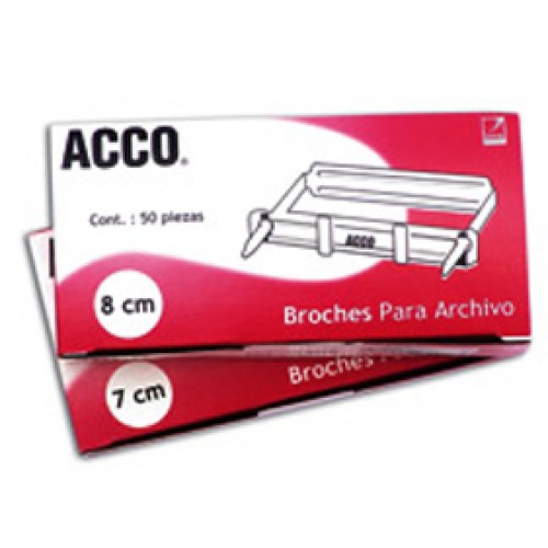 BROCHE ACCO #7 CMS. CAJA C/50 PZAS. [E50]