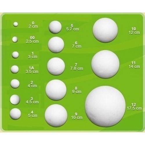 UNICEL BOLA # 00 C/100 2.5CM [E10]