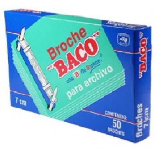 BROCHE BACO # 7 CM. CAJA C/50 PZAS. [C60]