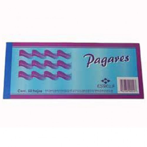 BLOCK ESTRELLA PAGARE C/50 HOJAS [E10 C120]