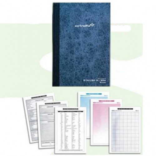 LIBRO FLORETE ESTRELLA BITACORA DE OBRA 96 HOJAS [E12]