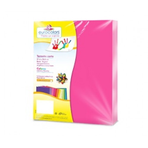 PAPEL BOND EUROCOLOR ROSA NEON C/100 [C25]