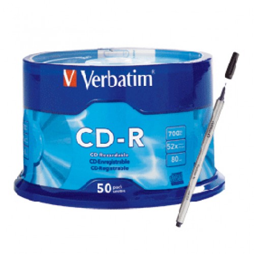 TORRE CD-R VERBATIM 80 MIN C/50